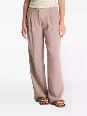 Guess Tailored Crepon Pants - Brown