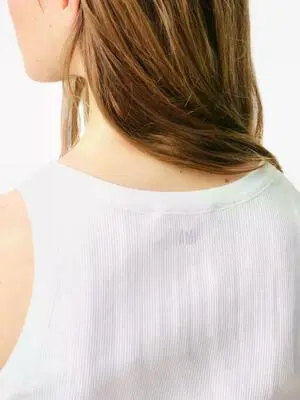 AMI Paris Cotton De Coeur Tank Top