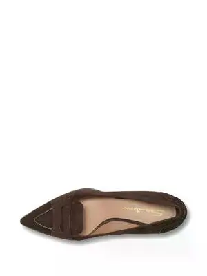 Santoni Penny-slot Pointed-toe Pumps