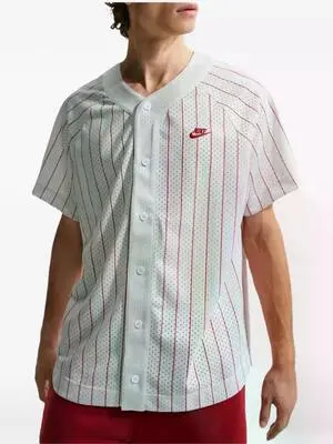 Nike Pinstriped Mesh-knit Jersey