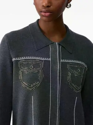 Liu Jo Knit Jacket With Beads