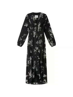 MARANT ETOILE Lynoa Floral-print Maxi Dress - Black