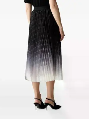 Karl Lagerfeld Logo-print Pleated Midi Skirt