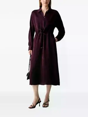 Liu Jo Floral Jacquard Button-up Midi Dress