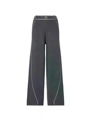 Liu Jo Trousers With Contrast Stitching - Grey
