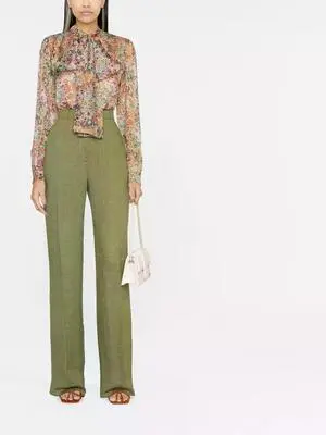 Max Mara Straight-leg Tailored Linen Trousers