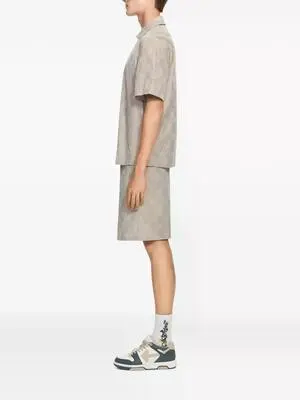 Off-White Arrow Monogram Bowling Shorts - Neutrals