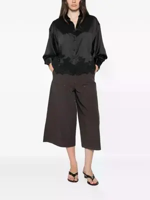 Ermanno Scervino Lace-trimmed Satin Shirt