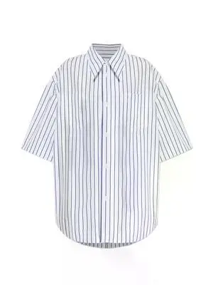 AMI Paris De Coeur Striped-pattern Shirt