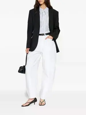 AMI Paris De Coeur Striped-pattern Shirt