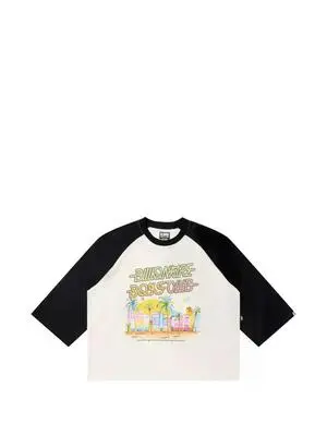 BILLIONAIRE BOYS CLUB Miami Ss Knit Raglan-sleeve T-shirt - White