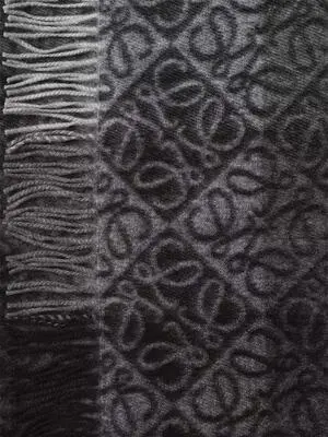 Loewe Anagram Scarf In Wool And Cashmere