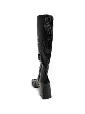 COURREGES Reedition Patent Finish Knee-high Boots