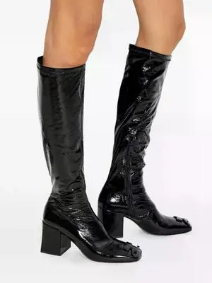 COURREGES Reedition Patent Finish Knee-high Boots