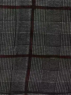 Faliero Sarti Cristopher Check-pattern Frayed Scarf - Grey