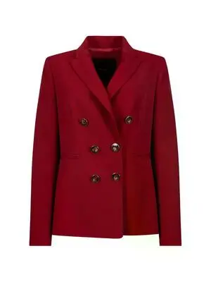 Pinko Double-breasted Peak-lapel Blazer - Red