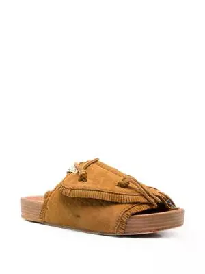Visvim Christo Shaman-folk Fringed Sandals