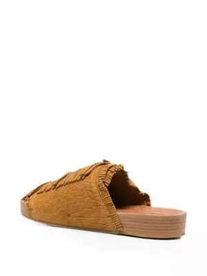 Visvim Christo Shaman-folk Fringed Sandals