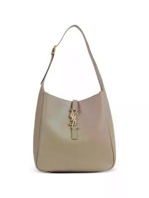 Saint Laurent Le 5 À 7 Leather Shoulder Bag - Neutrals