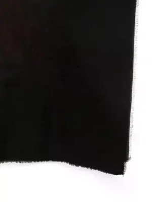Faliero Sarti Chips Frayed-edge Scarf - Black