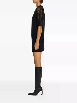 Off-White Lace Insert Soccer Dress