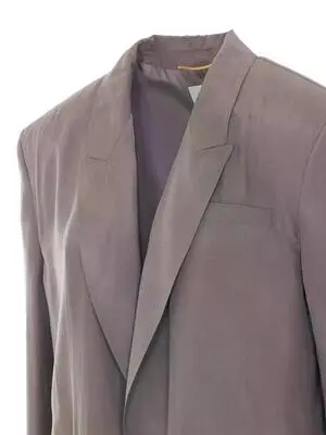 Saint Laurent Peak-lapel Silk Blazer