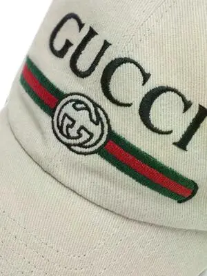 Gucci Web Logo-embroidered Baseball Cap