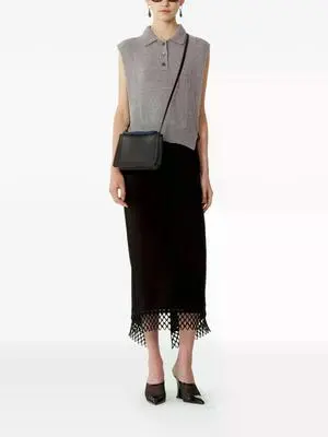LANVIN Leather Shoulder Bag - Black