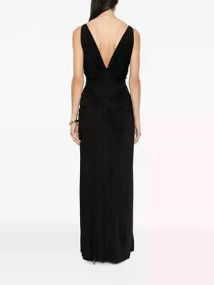 Versace Ruched Sleeveless Gown
