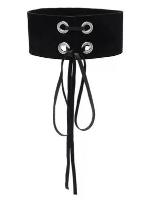 MANOKHI Mira Leather Choker Necklace