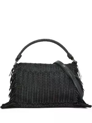 REPTILE'S HOUSE Vasia Braided Tote Bag With Fringe Detailing