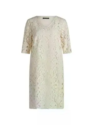 BETTY BARCLAY Leaf Lace V-neck Midi Dress