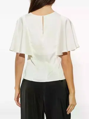 Michael Kors Cape Sleeve Satin Blouse