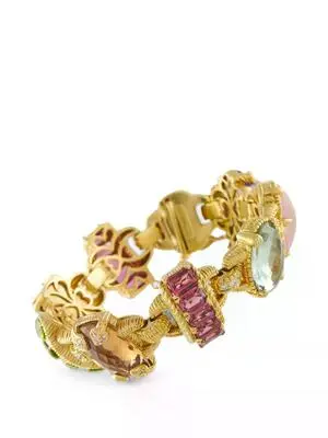 Judith Ripka 18k Yellow Multi-gemstone And Diamond Bracelet