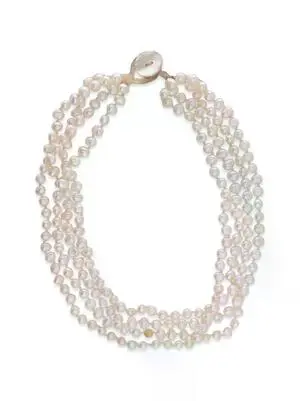 Vintage Multi-strand Pearl Necklace - Neutrals