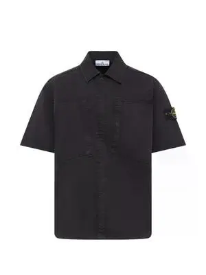 Stone Island Stretch Organic Cotton Twill Shirt