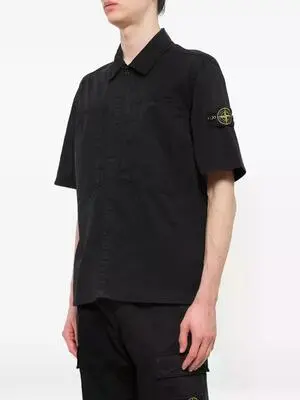 Stone Island Stretch Organic Cotton Twill Shirt