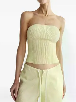 DL1961 Instasculpt™ Strapless Ribbed Knit Top