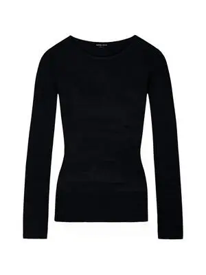 Giorgio Armani Fine-knit Round-neck Sweater