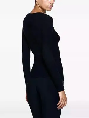 Giorgio Armani Fine-knit Round-neck Sweater