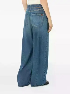 Max Mara Madia Belted Wide-leg Jeans