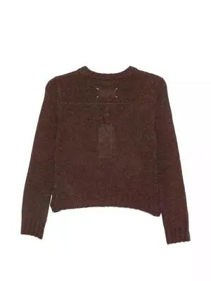 MAISON MARGIELA Velvet-patchwork Sweater