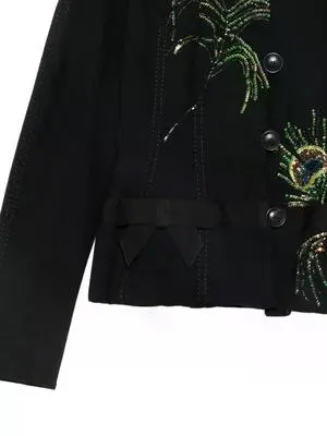 Dior Peacock-embellished Tailored Suit