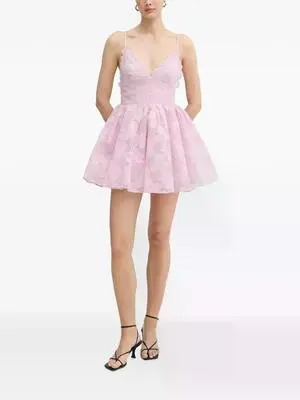 Bardot Orelia Lace-overlaid Flared Mini Dress