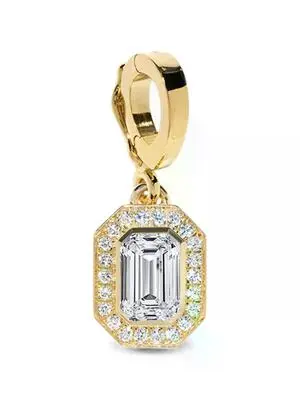 AZLEE Silhouette Diamond Emerald-cut Pendant