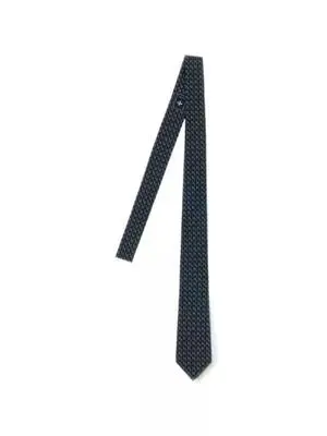 Gucci Gg Silk Jacquard Neck Tie - Blue