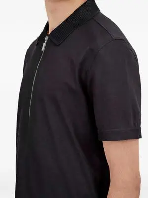 FERRAGAMO Polo With Zip Collar