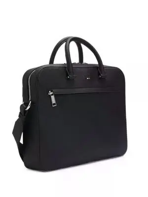 BOSS Logo-emed Double-handle Document Case - Black