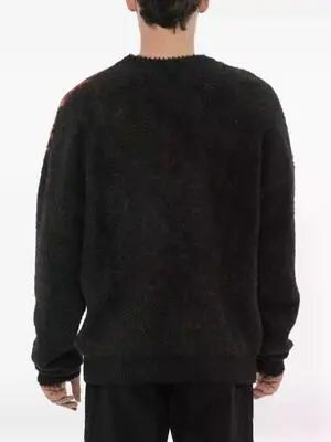 COUNTY OF MILAN Embroidered Crew-neck Sweater
