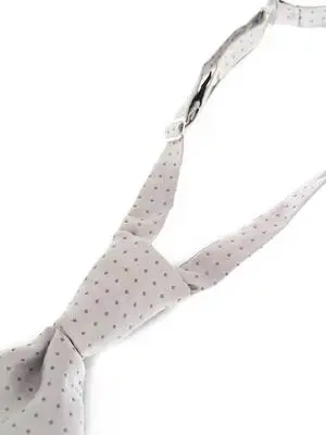 Corneliani Checked Silk Tie - Grey